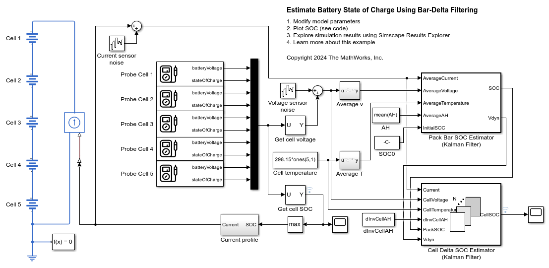 Estimate Battery State of Charge Using Bar-Delta Filtering - MATLAB ...